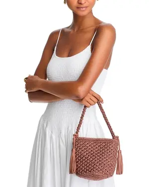Binge Knitting Camila Woven Bucket Bag