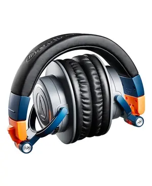 AUDIO-TECHNICA Wireless Over-ear Headphones - Blue/orange