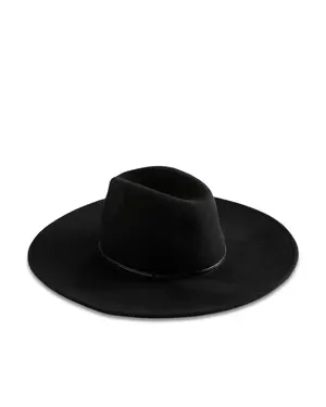 Ted Baker London Abbiiio Bow Wool Fedora - Black
