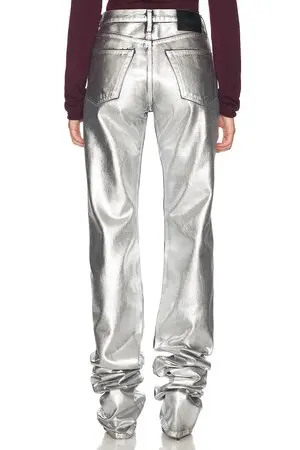 Attico Metallic Long Jeans