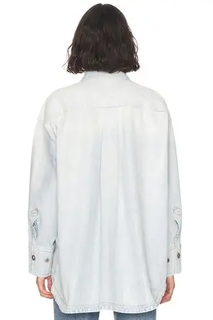 Attico Blouson Top - Sky Blue