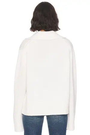 Jenni Kayne Cashmere Phoebe Polo Sweater - Ivory
