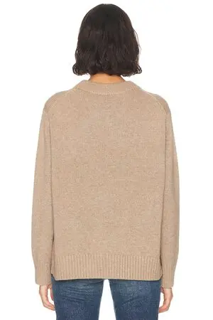 Jenni Kayne Cashmere Oversized Crewneck Sweater - Undyed Stone
