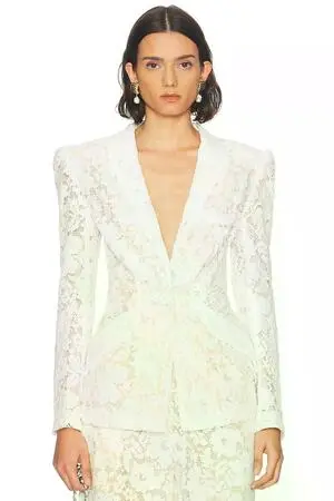 SANS FAFF Kensington Lace Blazer - White