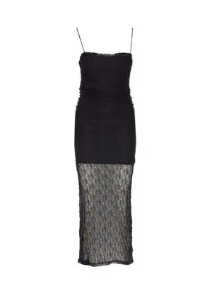 ELEH Lace Long Dress - Black