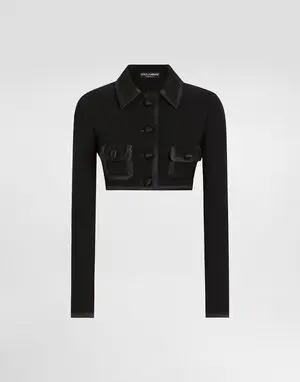 Dolce & Gabbana Short Wool Crepe Jacket