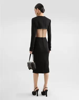 Dolce & Gabbana Wool Crepe Shrug