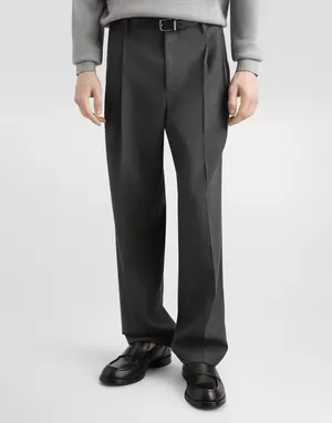 Dolce & Gabbana Tailored Wool Pants With Double Dart Detail