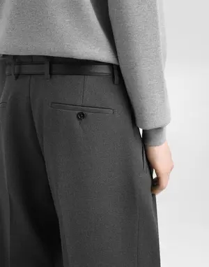 Dolce & Gabbana Tailored Wool Pants With Double Dart Detail