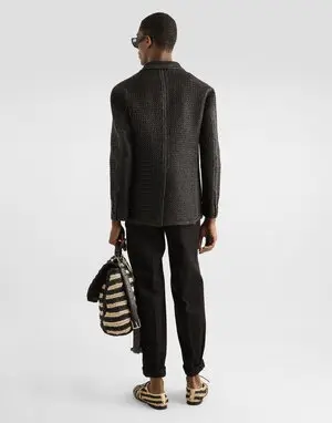 Dolce & Gabbana Cotton Gabardine Pants With Double Darts - Black