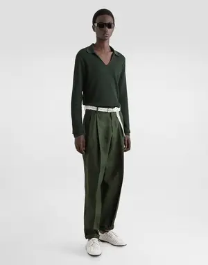 Dolce & Gabbana Linen Fabric Pants - Green