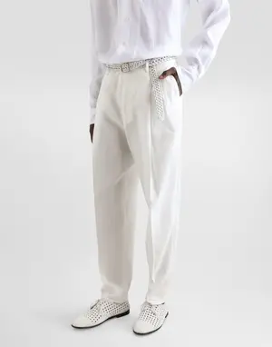 Dolce & Gabbana Linen Pants - White