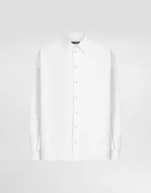 Dolce & Gabbana Long-sleeved Linen Shirt - White