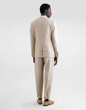 Dolce & Gabbana Double-breasted Linen Jacket - Beige
