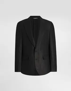 Dolce & Gabbana Single-breasted Linen Jacket