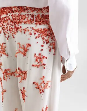 Dolce & Gabbana Cotton Twill Pants With Embroidery
