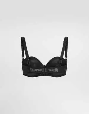 Dolce & Gabbana Lace Balconette Bra With Conical Cups