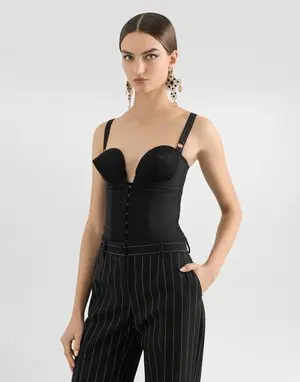 Dolce & Gabbana Lace Bodysuit With Conical Cups