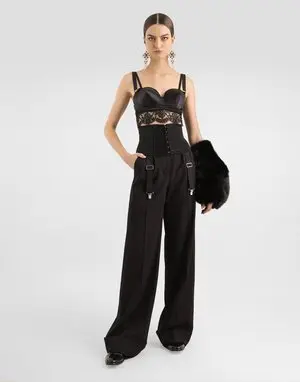 Dolce & Gabbana Flared Woolen Trousers