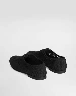 Dolce & Gabbana Woven Fabric Derby Shoes