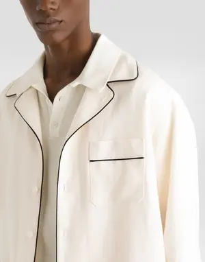 Dolce & Gabbana Linen Pajama Jacket With Belt
