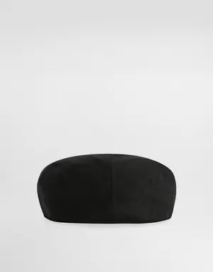 Dolce & Gabbana Linen Flat Cap - Black