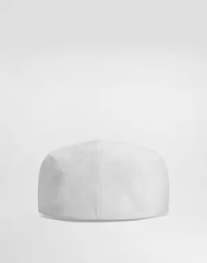 Dolce & Gabbana Linen Flat Cap - White