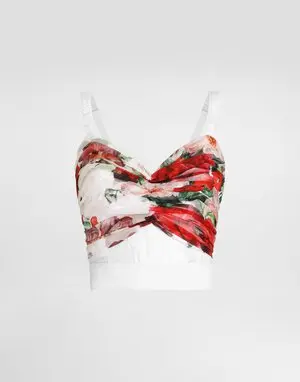 Dolce & Gabbana Rose- Corset Top - Print