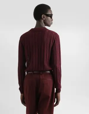 Dolce & Gabbana Cotton Openwork-knit Shirt - Multicolor