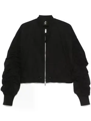 THOM KROM Ruched Bomber Jacket