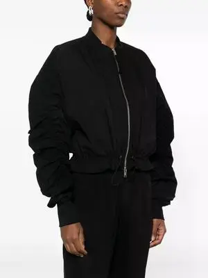 THOM KROM Ruched Bomber Jacket