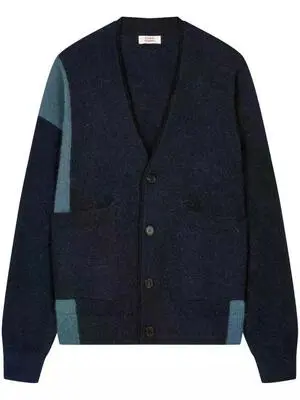 STUDIO TOMBOY Colour-block Cardigan - Blue