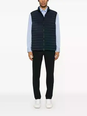 Peuterey Logo-patch Gilet - Blue
