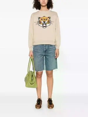Kenzo Happy Tiger-embroidered Sweatshirt