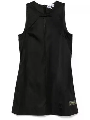 GANNI Bow-detail Mini Dress