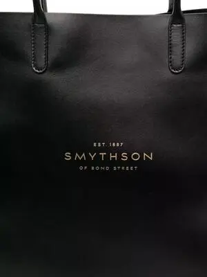 Smythson Pavilion Kingly Tote Bag - Black
