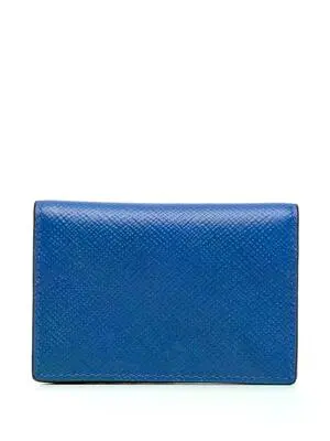 Smythson Folded Card Case - Blue