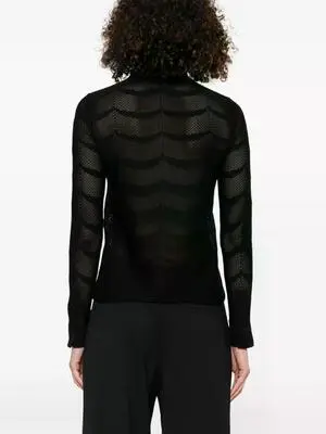 TOM FORD Open-knit Shirt - Black