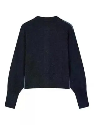 STUDIO TOMBOY Colour-block Cardigan - Blue
