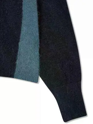 STUDIO TOMBOY Colour-block Cardigan - Blue