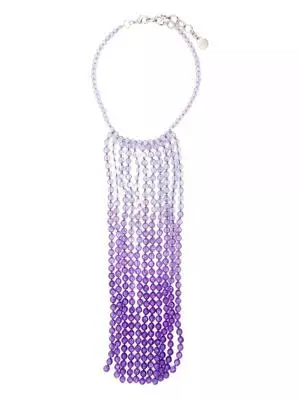 Emporio Armani Beaded Necklace - Purple