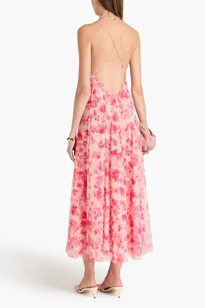 Philosophy Di Lorenzo Serafini Printed Tulle Midi Dress
