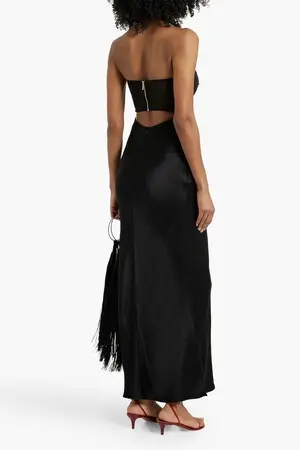 Bec & Bridge Halle Strapless Cutout Maxi Dress