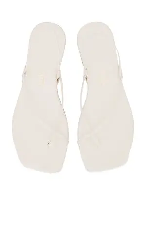 Tkees Square Toe Millie Sandal - Cream