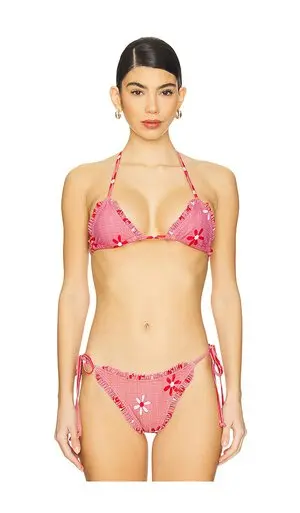 MORE TO COME Lolita Bikini Top - Red
