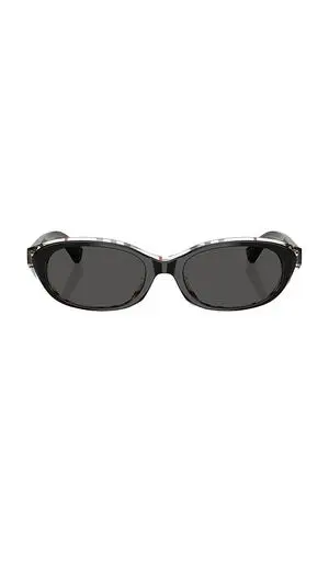 Burberry Oval Sunglasses - Black