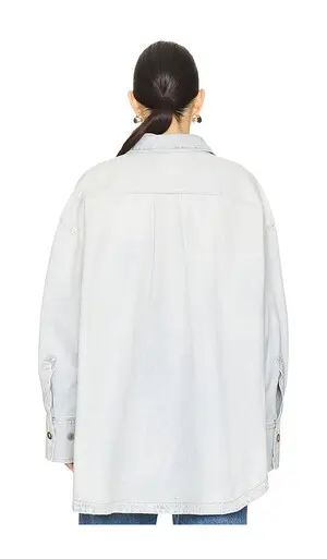 Attico Denim Blouson Top