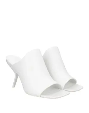 FERRAGAMO Leather Era 85 Slide Sandals