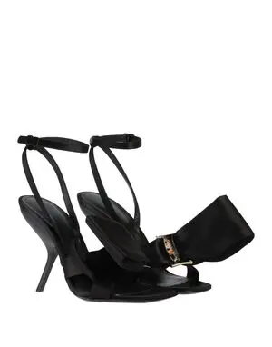 FERRAGAMO Slingback Sandals - Black