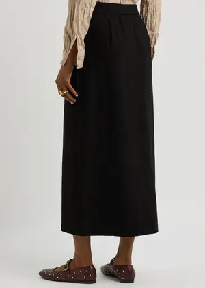 Eileen Fisher Stretch-crepe Midi Skirt